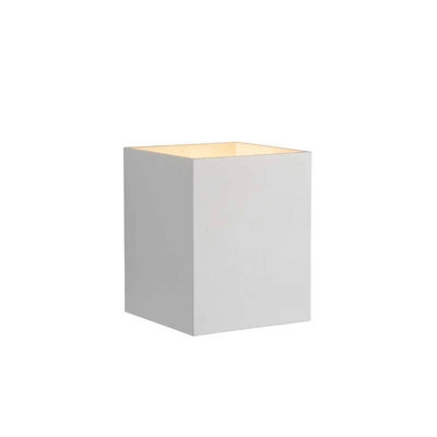 Lucide Xera Modern Square Up Down Wall Light - 1xG9 - White | DIY at B&Q