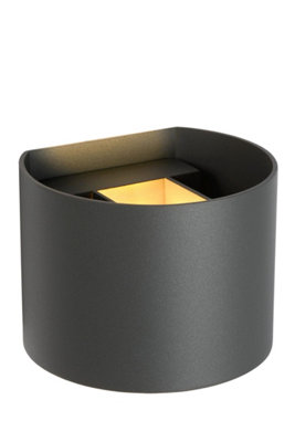 Lucide Xio Modern Up Down Wall Light - LED Dim. - G9 - 1x3,5W 2700K - Grey