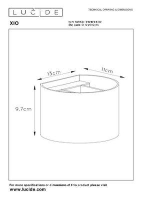 Lucide Xio Modern Up Down Wall Light - LED Dim. - G9 - 1x3,5W 2700K ...