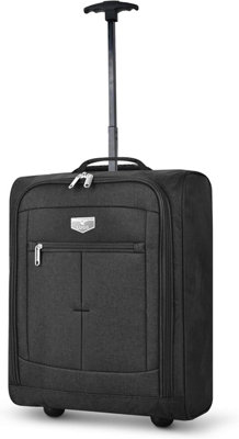 LUGG Cabin Approved Lightweight Travel Bag with Wheels Hand Luggage Suitcase Trolley Carry on Case Flight Bags