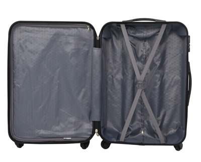 LUGGIT 3 Pcs Travel Lightweight Trolley Luggage Suitcase Set of 3 Sizes ...