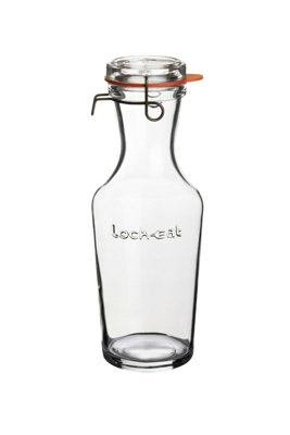 Luigi Bormioli Lock-Eat Clear Round Glass Microwave Safe Food Storage ...