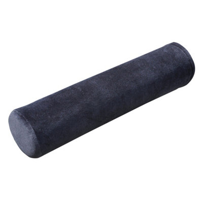 Lumbar Memory Foam Roll Cushion - Black Velour Removable Cover ...