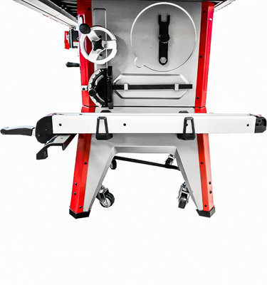 Lumberjack 10" Cast Iron Table Saw with Portable Wheel Kit 1800W ...