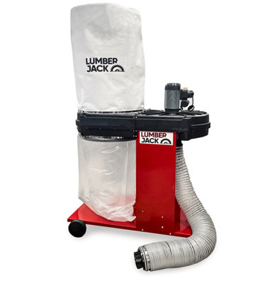 Lumberjack 130L Heavy Duty Dust Chip Extractor Collector 1100W 230V