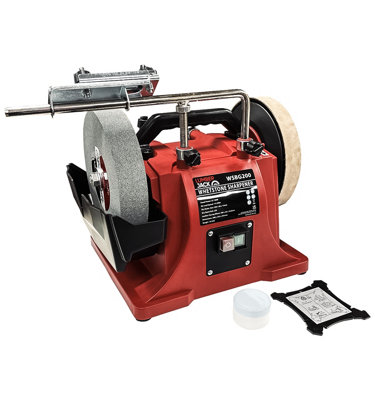 Lumberjack 200mm Professional Wet Stone Sharpener System Includes ...
