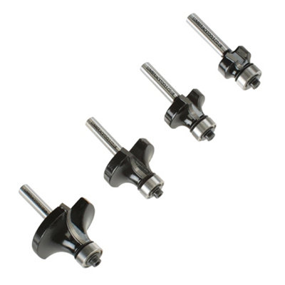 Lumberjack 4Pcs 1/4" Shank Round Over Beading Edging Router Bit ...