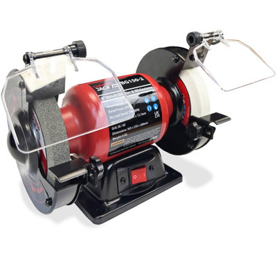 Lumberjack 6" Bench Grinder 150mm Coarse Stone and Whitestone Grinding ...