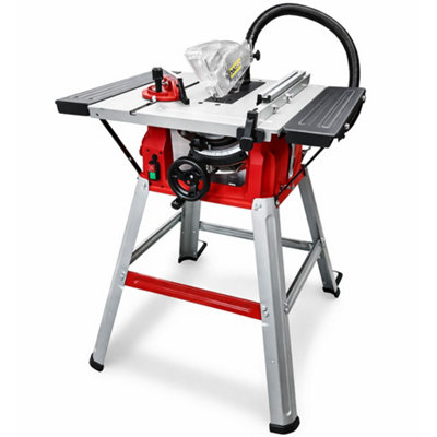 Lumberjack 8" Table Saw with Leg Stand Side Extensions Fence & 40T ...