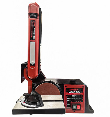 Lumberjack Belt Disc Sander Bench Top Linisher 915 x 100mm Heavy Duty Cast Iron Base