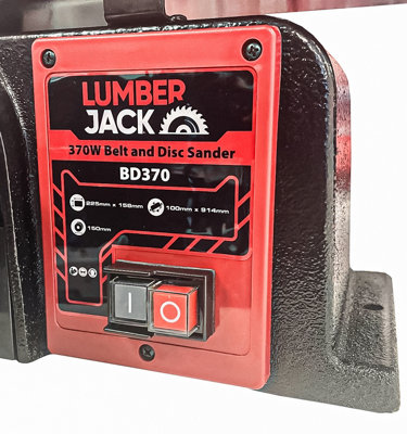 Lumberjack Belt & Disc Sander Bench Top Linisher 915 x 100mm Heavy Duty ...