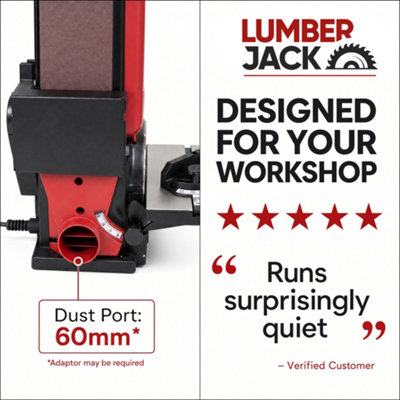Lumberjack Belt & Disc Sander Bench Top Linisher 915 x 100mm Heavy Duty ...