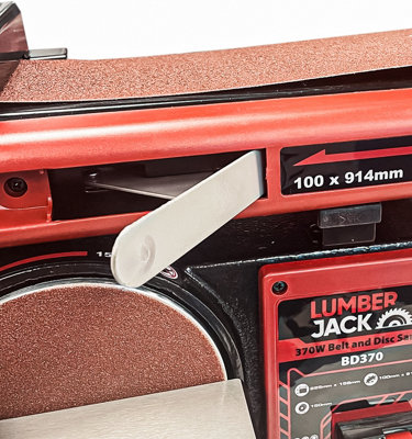 Lumberjack Belt & Disc Sander Bench Top Linisher 915 x 100mm Heavy Duty ...