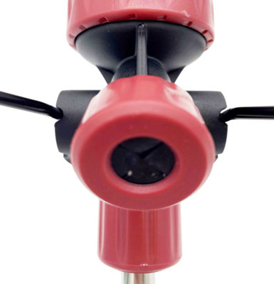 Lumberjack Long Reach Extendable Syringe Paint Roller with Kick Stand Red