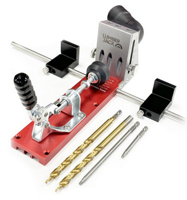Lumberjack PRO SERIES Pocket Hole Jig Kit Professional Woodworking Tool ...