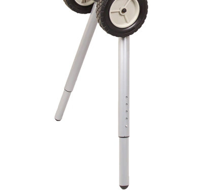 Lumberjack Universal Mitre Saw Stand with Folding Adjustable Legs Extensions Wheels