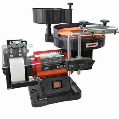 Lumberjack Wet & Dry Bench Sharpener Grinder Polisher Tool with 250W ...