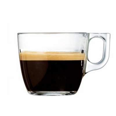 Luminarc Cup Tempered Glass Clear Stackable Dishwasher Safe Hot Drinks ...