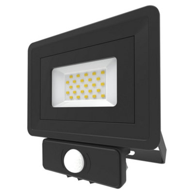 Lumineux 401334-BL FL750 Basic LED Floodlight Fitting with PIR - 20W ...