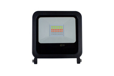 Luminosa 30W Compact Colour RGB IP65 Floodlight With Remote Control