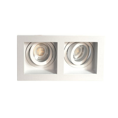 Luminosa Akrah Rectangular Recessed Downlight Spotlight White