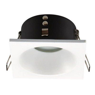 Luminosa Alhambra Fixed Recessed Downlight Light Square White IP65
