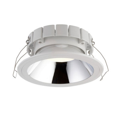 Luminosa Alto 14W 14W Recessed Downlight Matt White Paint | DIY at B&Q