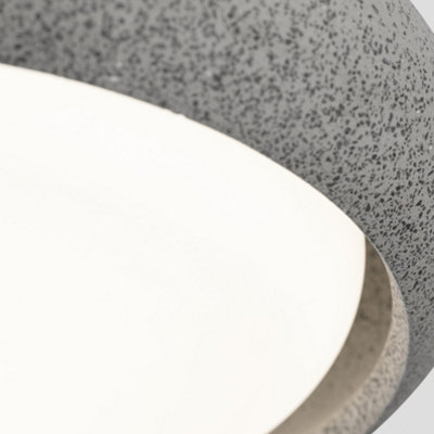Luminosa Anga 240 Dark Grey LED Ceiling Lamp 18W 2700K IP44
