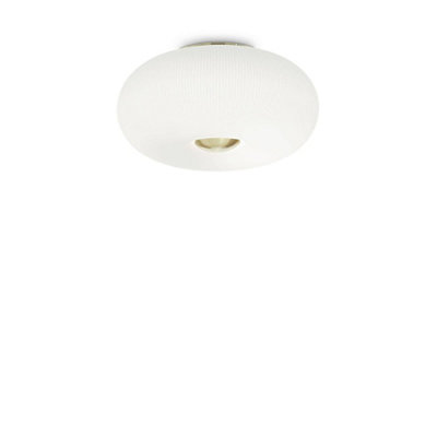 Luminosa Arizona 3 Light Flush Ceiling Light White | DIY at B&Q