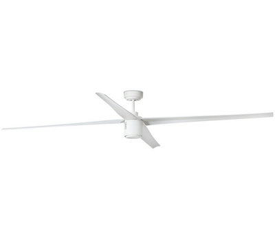 Luminosa Attos LED Ceiling Fan White 4 Blades 213cm 20W 3000K