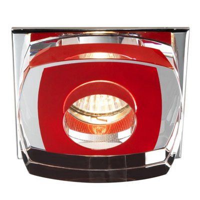 Luminosa Avalio Recessed Downlight Red Glass