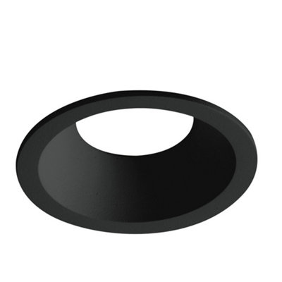 Luminosa Ayris Round Recessed Aluminium Downlight, Lamp Holder Included ...