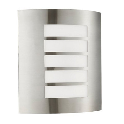 Luminosa Bianco Integrated LED 1 Light Outdoor Wall Light Brushed ...