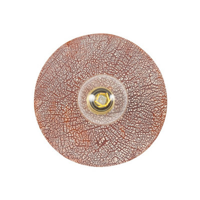Luminosa Bog Oak Wall Light Red Iron, Satin Brass