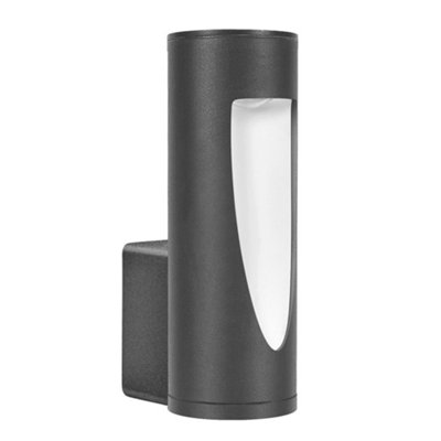 Luminosa Brit LED Outdoor Modern Wall Lamp Urban grey, Warm-White 3000K ...