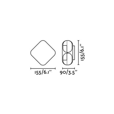 Luminosa Bu LED Outdoor Wall Light White IP65
