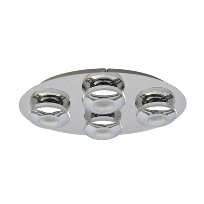 Luminosa Calvin Modern 4 Light Shade Cluster Ceiling Light LED, 3000K