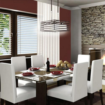 Luminosa Cell Pendant Light Wenge Square