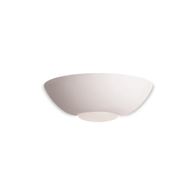 Luminosa Ceramic 1 Light Indoor Wall Uplighter - 100W Unglazed, Acid ...