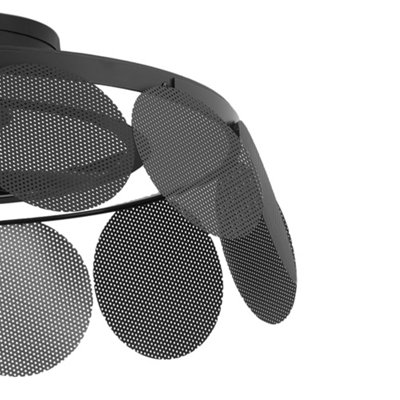 Luminosa Cil LED 3 Blade Ceiling Fan Black 2700-6000K, IP44