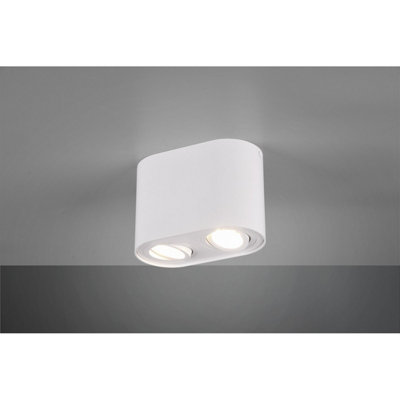 Luminosa Cookie Modern 2 Light Surface Mounted Downlight White Matt ...
