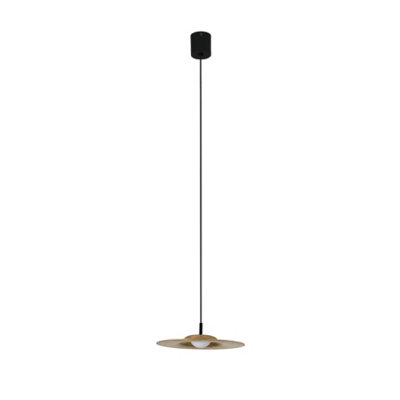 Luminosa Cosmos LED 1 Light Dome Ceiling Pendant Brass