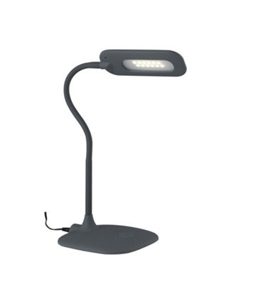 Luminosa DARWIN LED Reading Desk Lamp Grey 450lm 4000K Dimmable ...