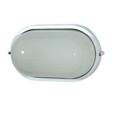 Luminosa Derby 1 Light Outdoor Bulkheads Black IP44, E27