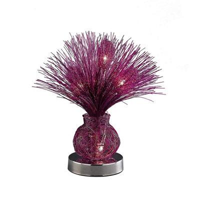 Luminosa (DH) Lenore Table Lamp 4 Light G4 Purple/Polished Polished ...