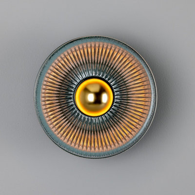 Luminosa Eclipse Coloured Wall Light, Racing Green