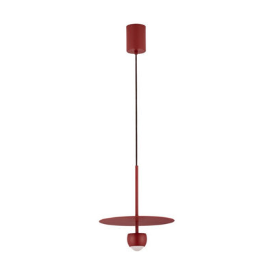 Luminosa Edem Pendant Ceiling Light Red LED 8W 590lm 3000K