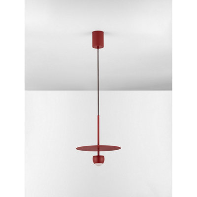 Luminosa Edem Pendant Ceiling Light Red LED 8W 590lm 3000K