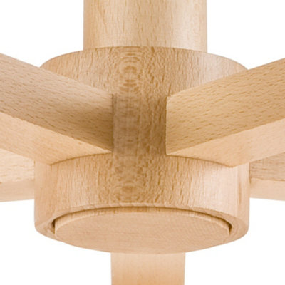 Luminosa Ellie Multi Arm Semi Flush Ceiling Light, Fabric Shades White ...