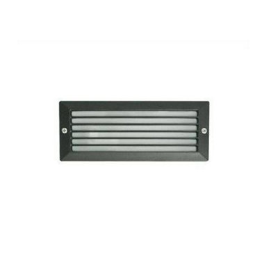 Luminosa Esca 1 Light Outdoor Recessed Wall Light Black IP44, E27